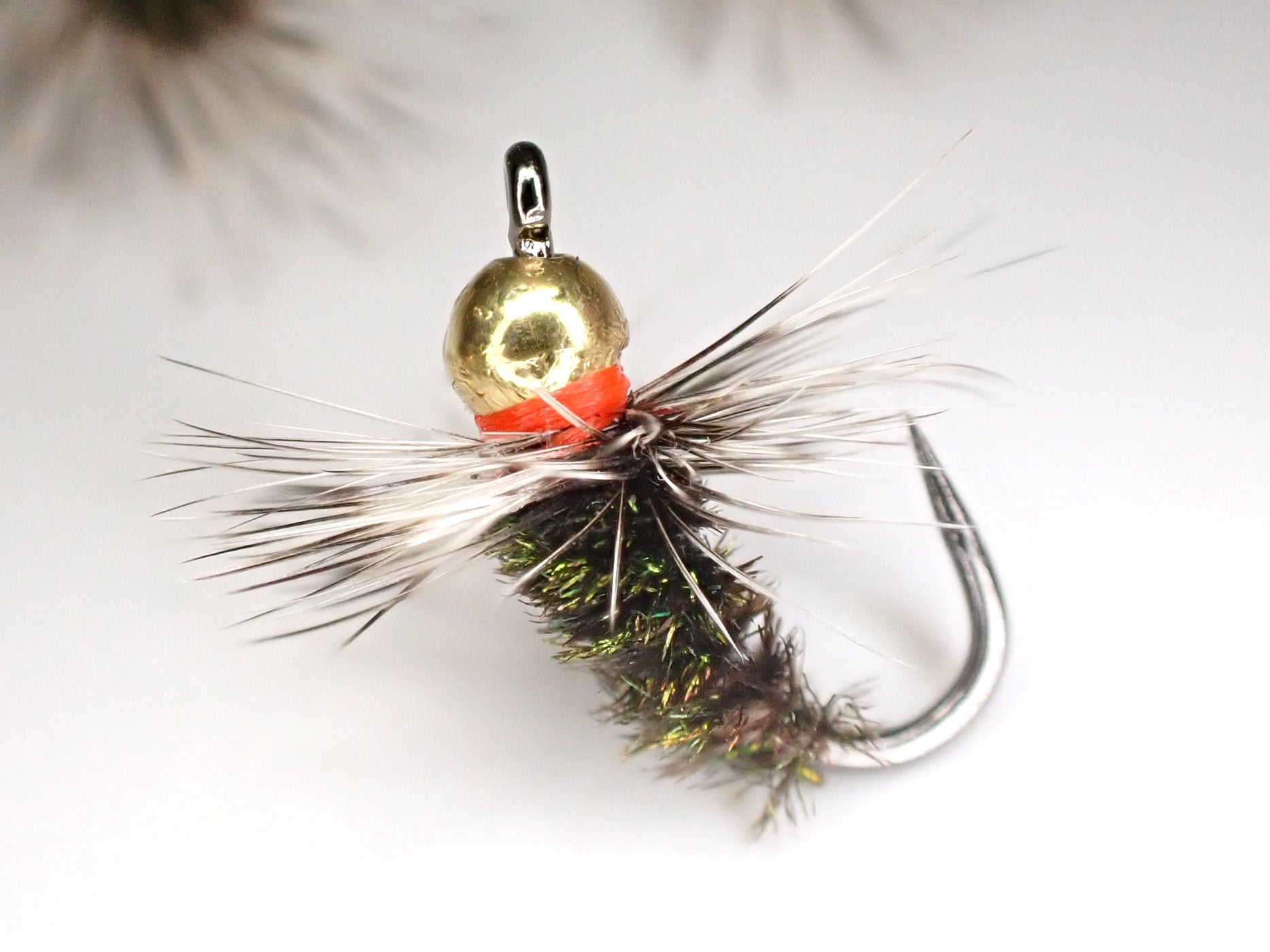 Tungsten Bead Head Peacock FUTSU Kebari Flies (12 pack) — DRAGONtail ...