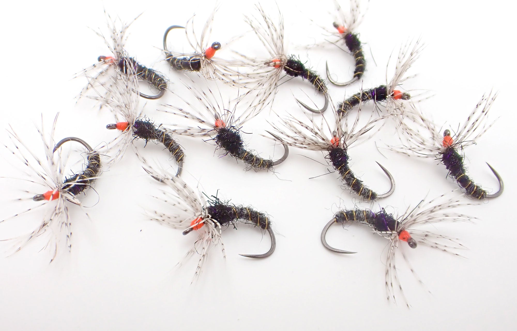 Oxford Wool Kebari Sakasa Flies (12 pack) — DRAGONtail Tenkara