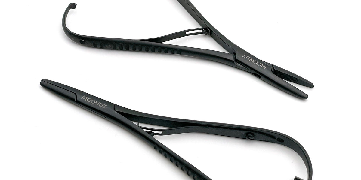 Moonlit Mitten Clamp Forceps — DRAGONtail Tenkara